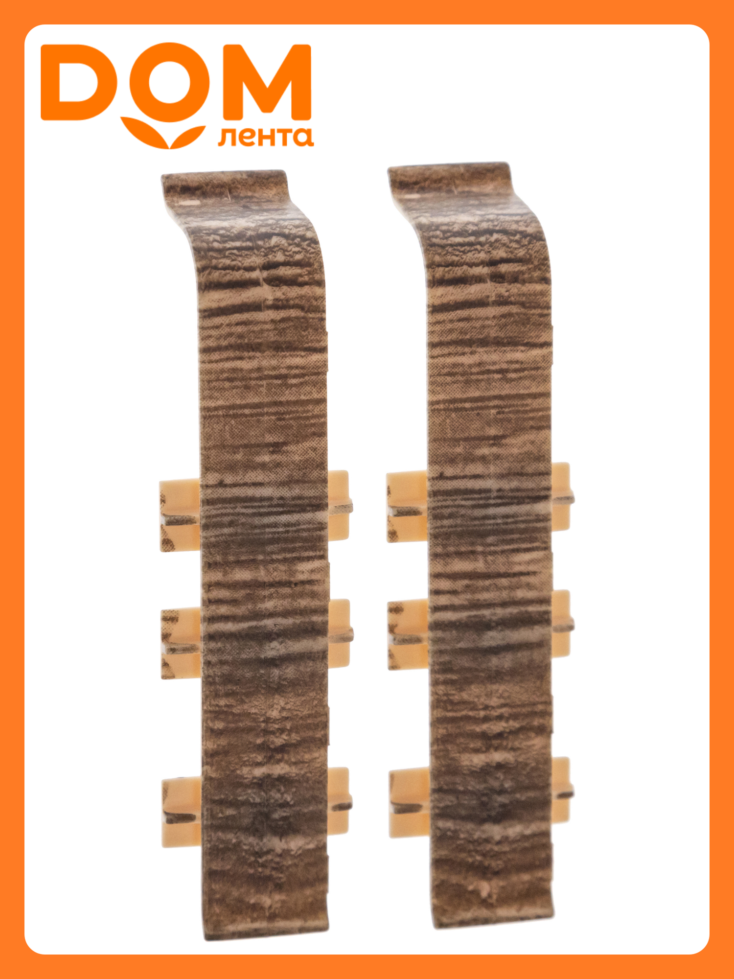 Соеднитель 76мм QVANT 2шт Q08 ДУБ миллениум