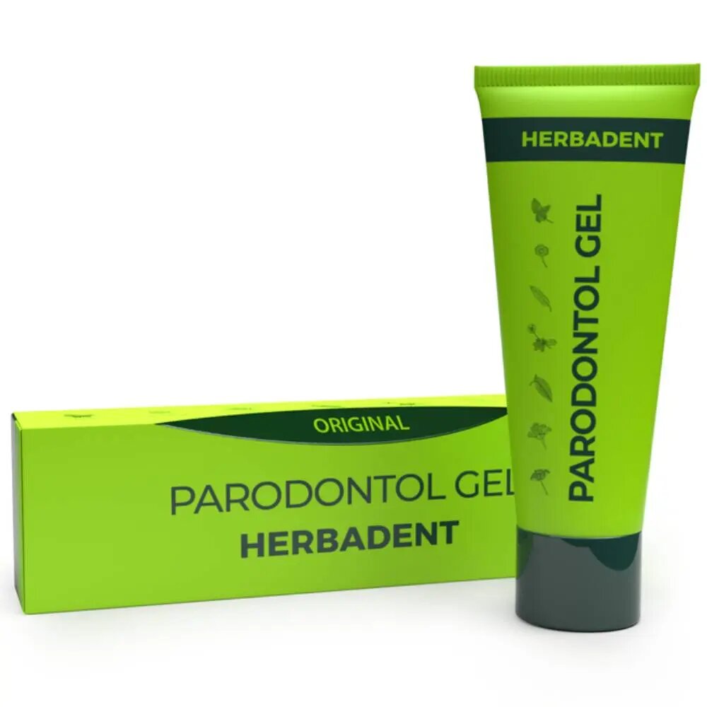 HERBADENT Хербадент Противовоспалительный антибактериальный гель для дёсен Original, 25 г (Herbadent, Уход за деснами и между зубами)