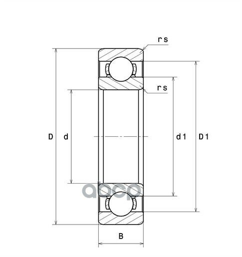 Подшипник подвесной опоры SNR NTN-SNR 6006. C3 NTN арт. 6006. C3