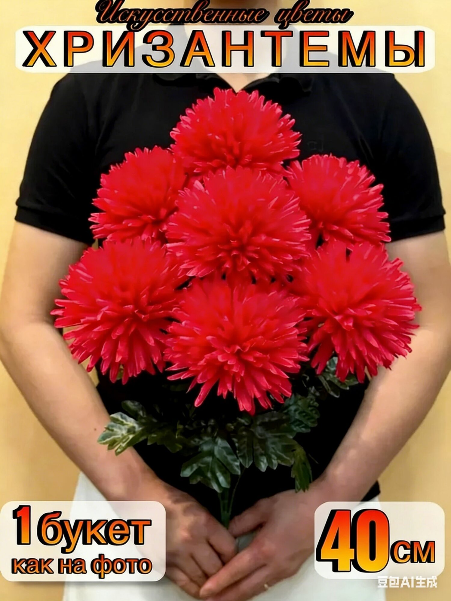 Искусственные цветы,7шт