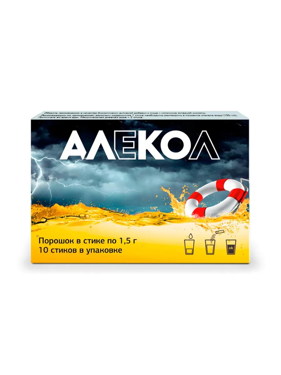 Алекол порошок в стике по 1,5 г 10 шт