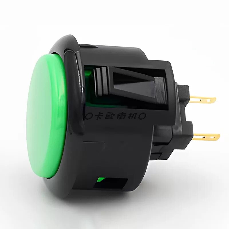Sanwa OBSF-30 Встроенный игровой кнопка, черный и зеленый цвет - подлинное японское качество