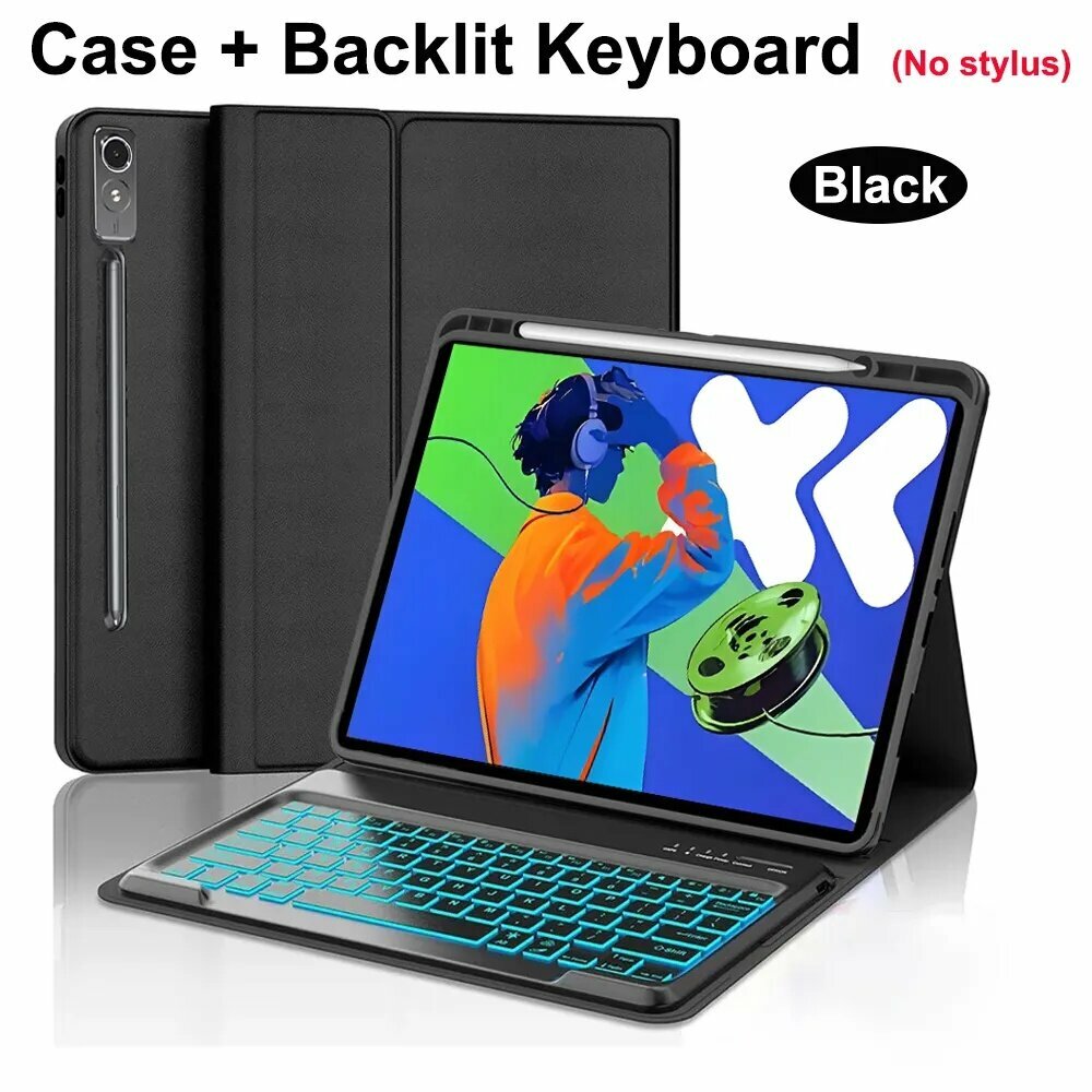 Чехол для Lenovo Xiaoxin Pad Pro 12,7 дюймов 2025, чехол-клавиатура Bluetooth для Lenovo Idea Tab Pro 12,7 (TB373FU/TB375FC)