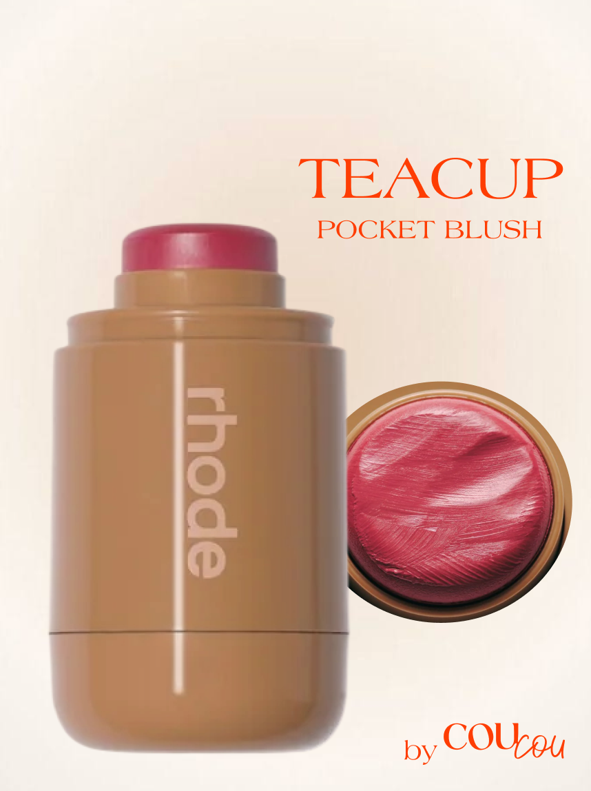 RHODE кремовые румяна Pocket Blush оттенок Teacup (raspberry pink)