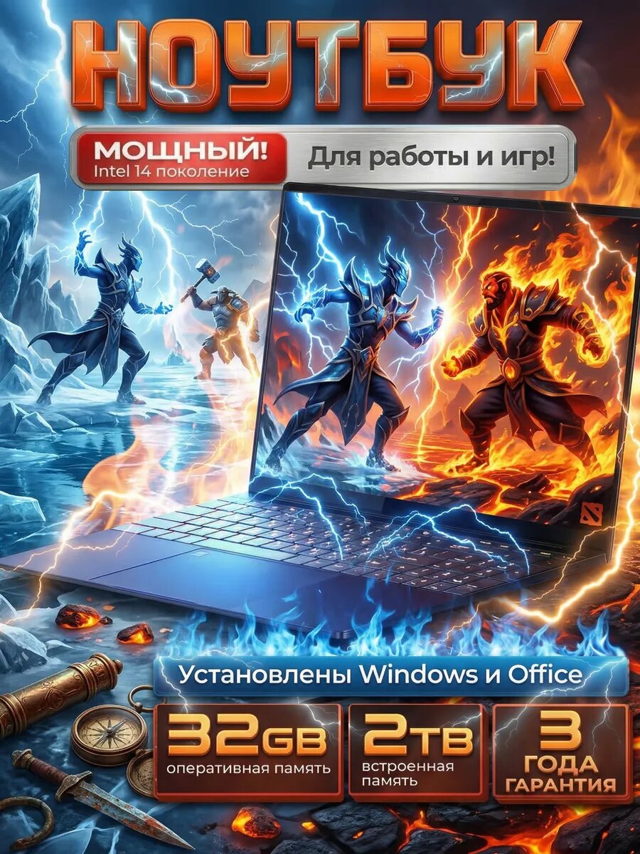 Ноутбук HiGH TECH R598 Intel H-Series RAM 32GB / SSD 2048GB