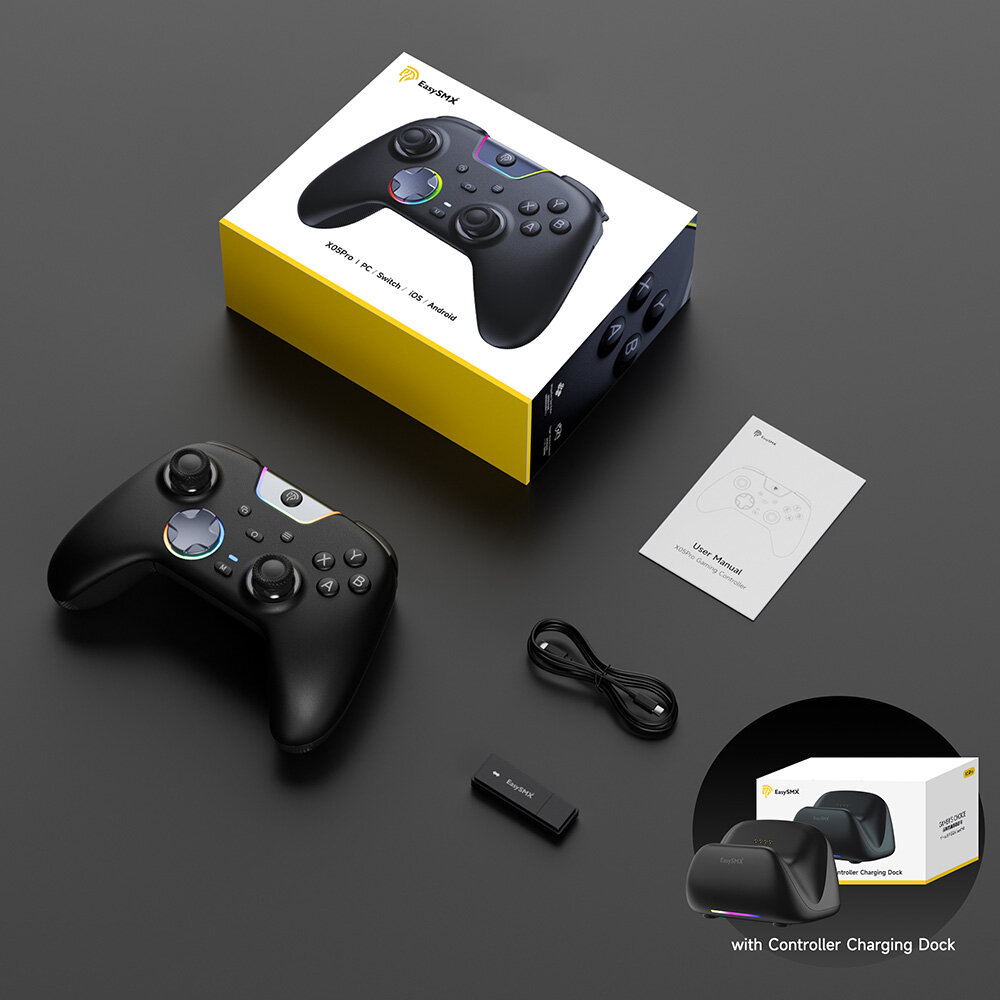 EasySMX X05 Pro Беспроводной геймпад с зарядной док-станцией