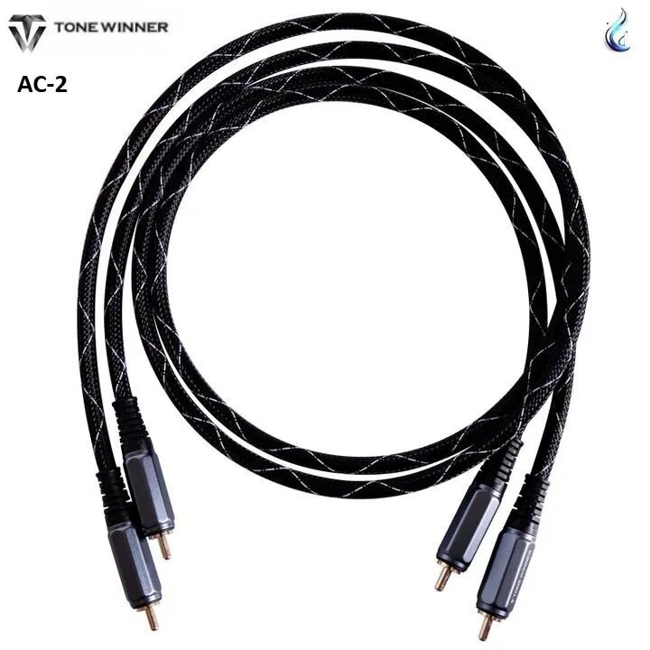 TONE WINNER Аудиокабель RCA/RCA, 1 м, черный, белый