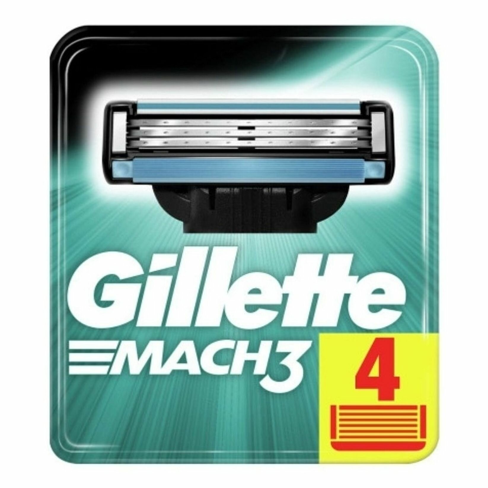 Сменные кассеты Gillette Mach3 3 лезвия 4 шт
