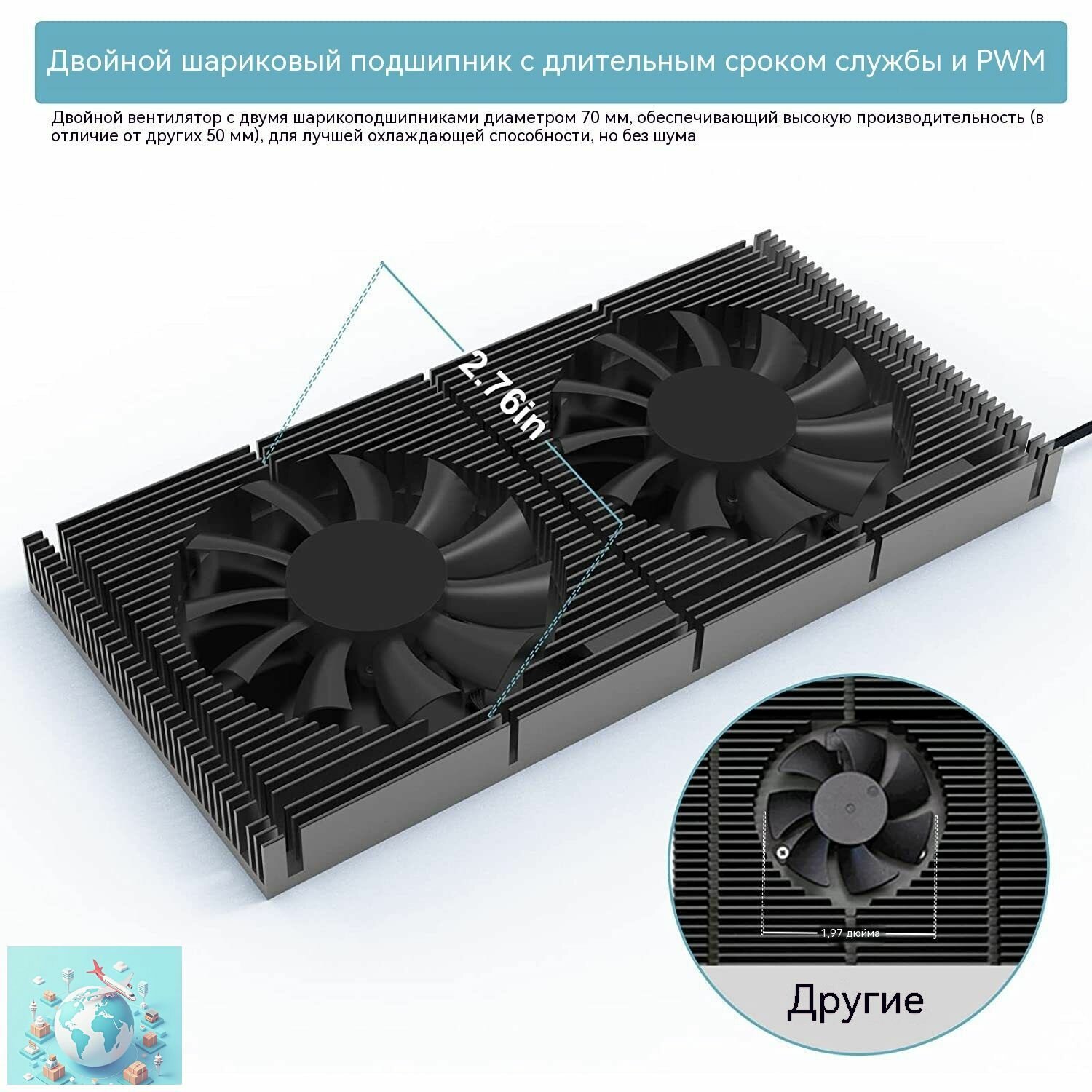 Задняя панель графического процессора RTX3090 3080 3070, 4-контактный быстрый радиатор из алюминиевого сплава, радиатор-охладитель из алюминиевого сплава для памяти видеокарты