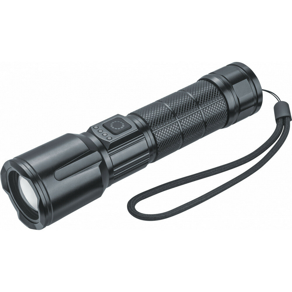 Фонарь ручной Navigator NPT-CM20-ACCU светодиодный 1 LED 10 Вт аккумуляторный/на батарейках AAA Li-Ion 1200 мАч алюминий 3 режима (95660)