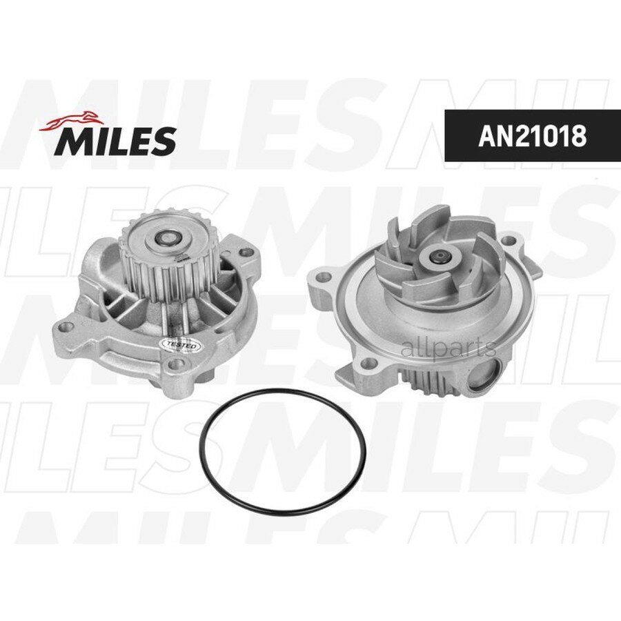 MILES AN21018 Насос водяной AUDI 100/A6/VW T4/LT 2.4D/2.5TDI >03/VOLVO 2.4/2.5 TD >00