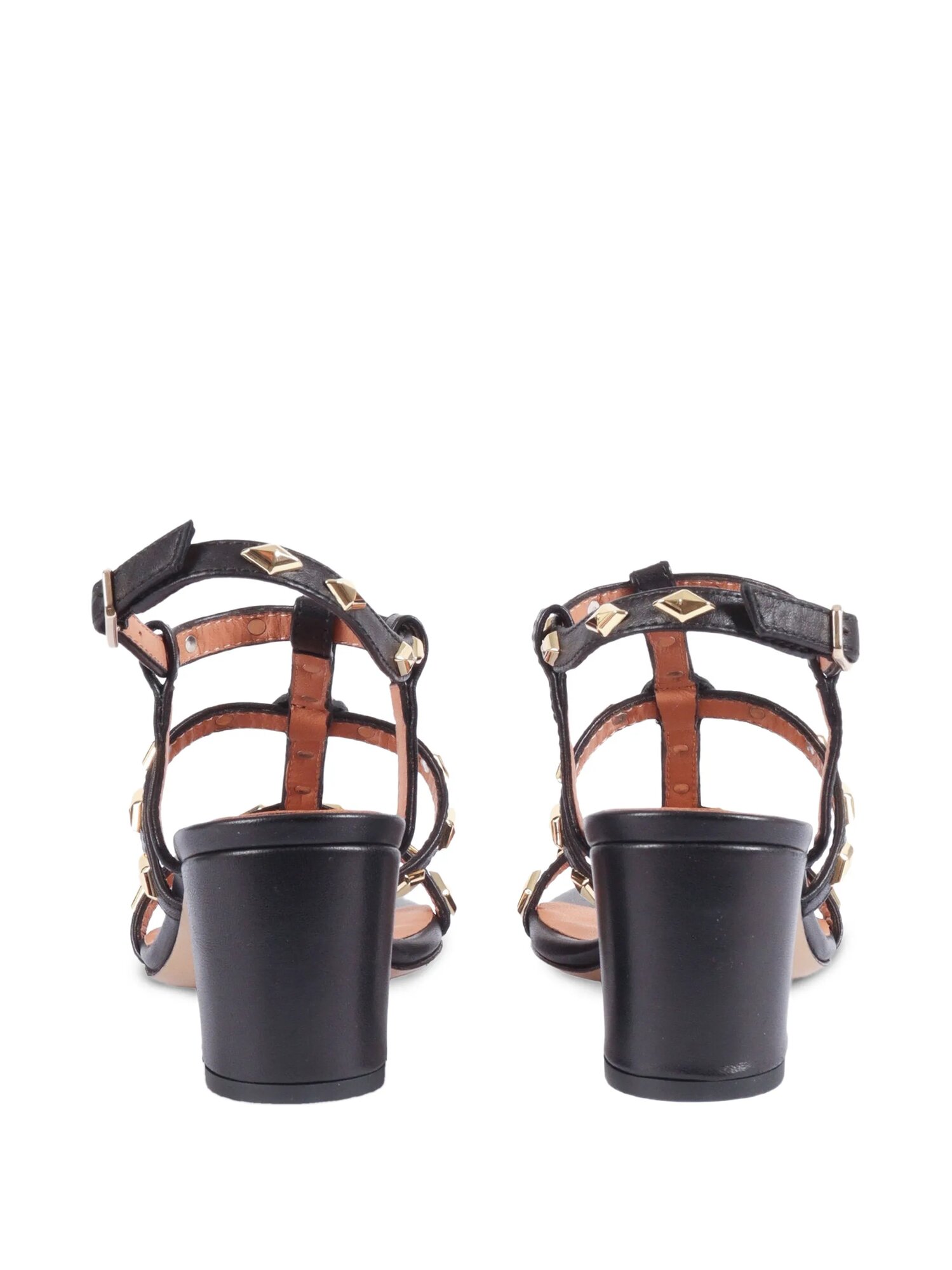Босоножки Via Roma 15 Studded sandals, размер 37, черный — фото 1