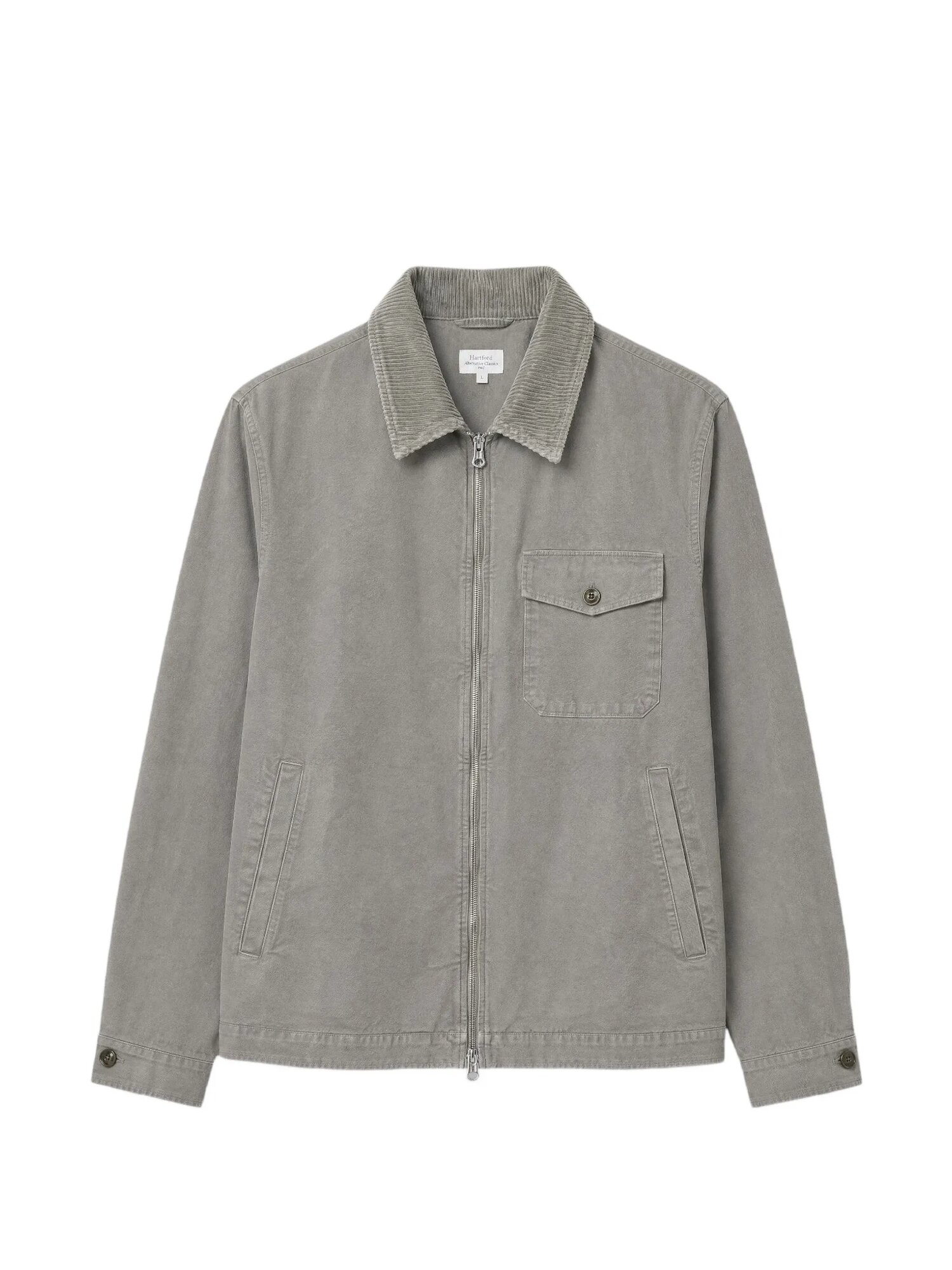 Куртка Corduroy-collar zip-up jacket