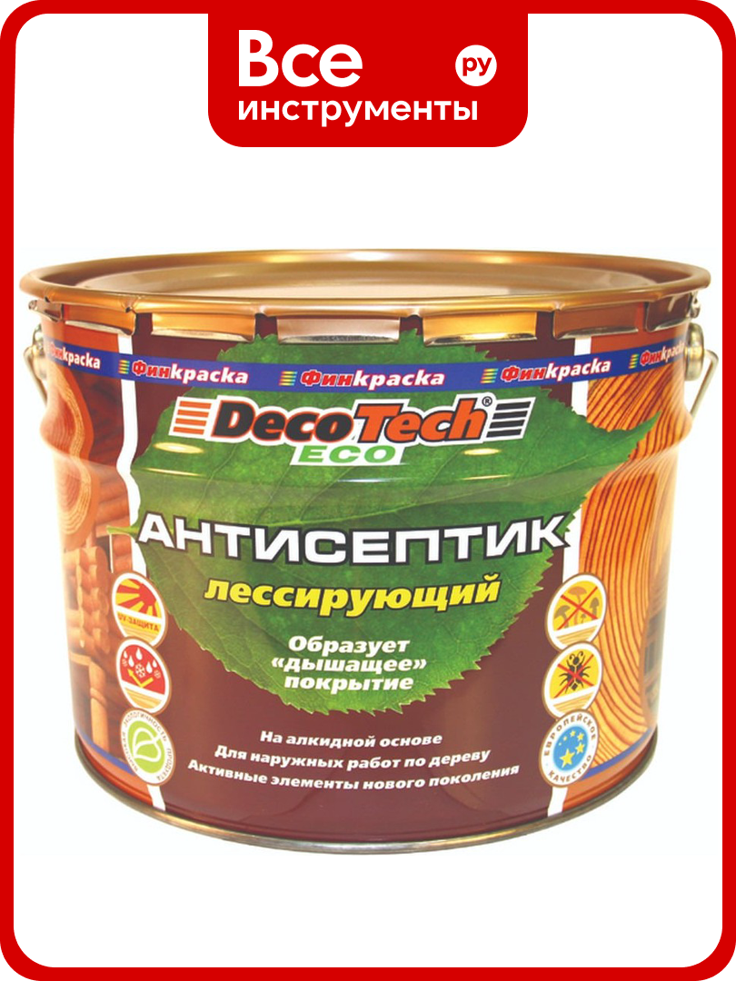Антисептик DecoTech Eco, орех, 2.5л, oсновной 00-00014468