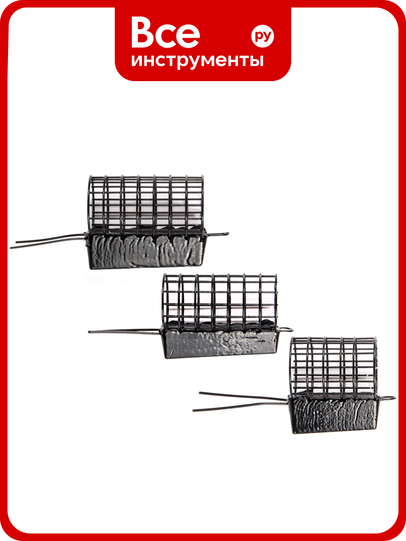Кормушки фидерные металлические FEEDER CONCEPT FC M1 Течение 80/100/120 г, 3 шт FCMC-M1GH1-SET
