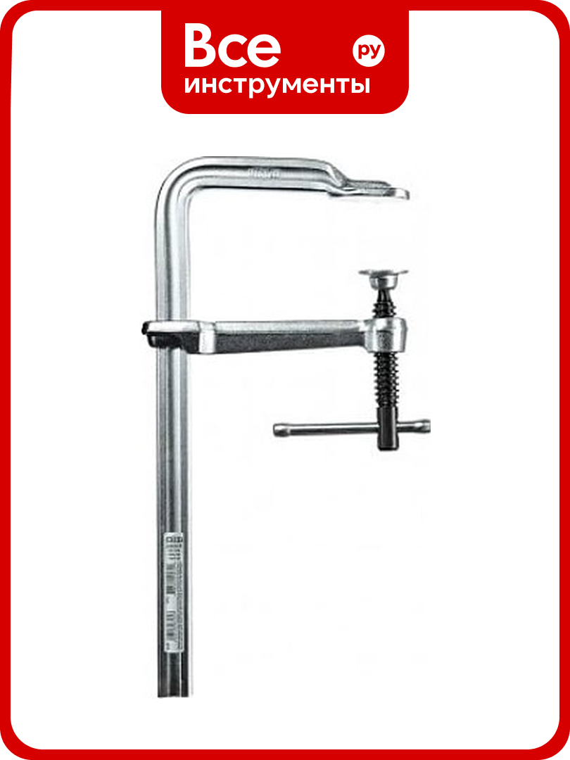 Струбцина BESSEY classiX цельнометаллическая 200/100, усилие 5 кН, с Т-образной рукояткой BE-GS20K