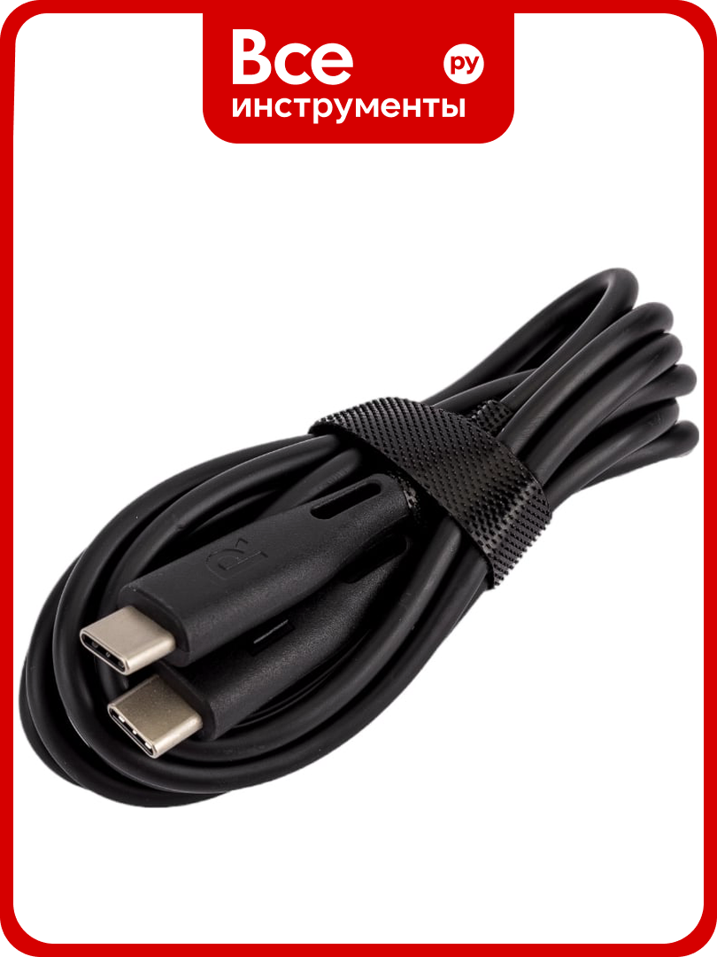 Кабель TopOn usb type-с - usb type-c 100w 150 см, черный 100 Вт, для ноутбуков