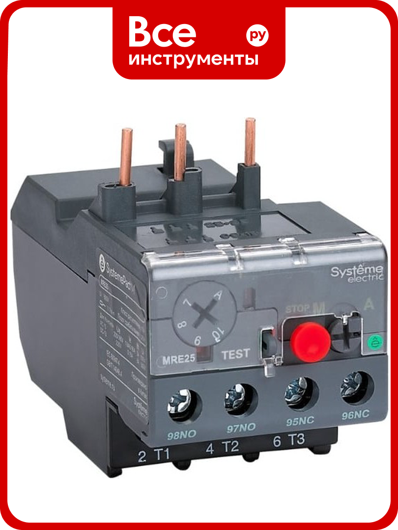 Реле перегрузки тепловое Systeme Electric MRE F25 4.0-6А класс10 SE MRE256