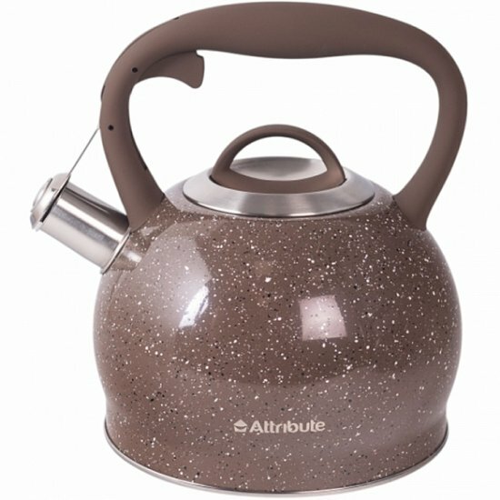 Чайник Attribute GRANITE chocolate 3л со свистком AKG003-CH