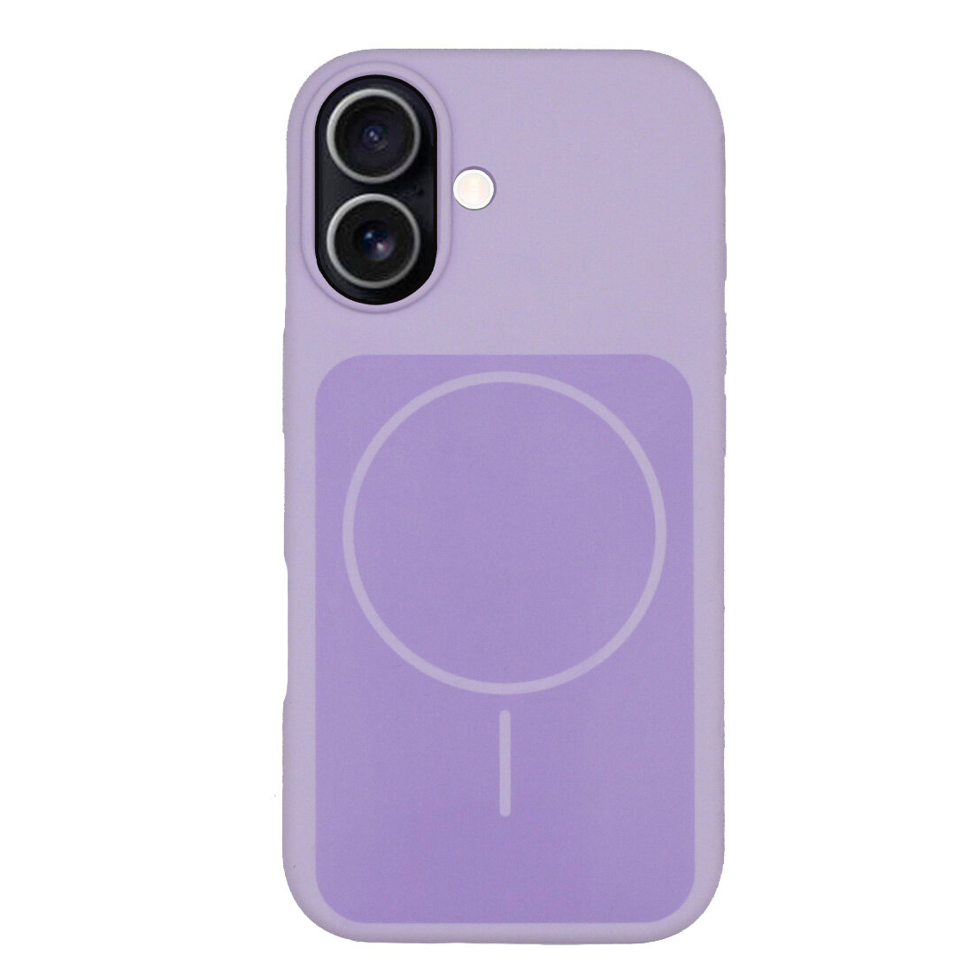 Чехол-накладка для iPhone 17, Silicon Case, магнитный (MagSafe), с дизайном, без лого, X-CASE, сиреневый