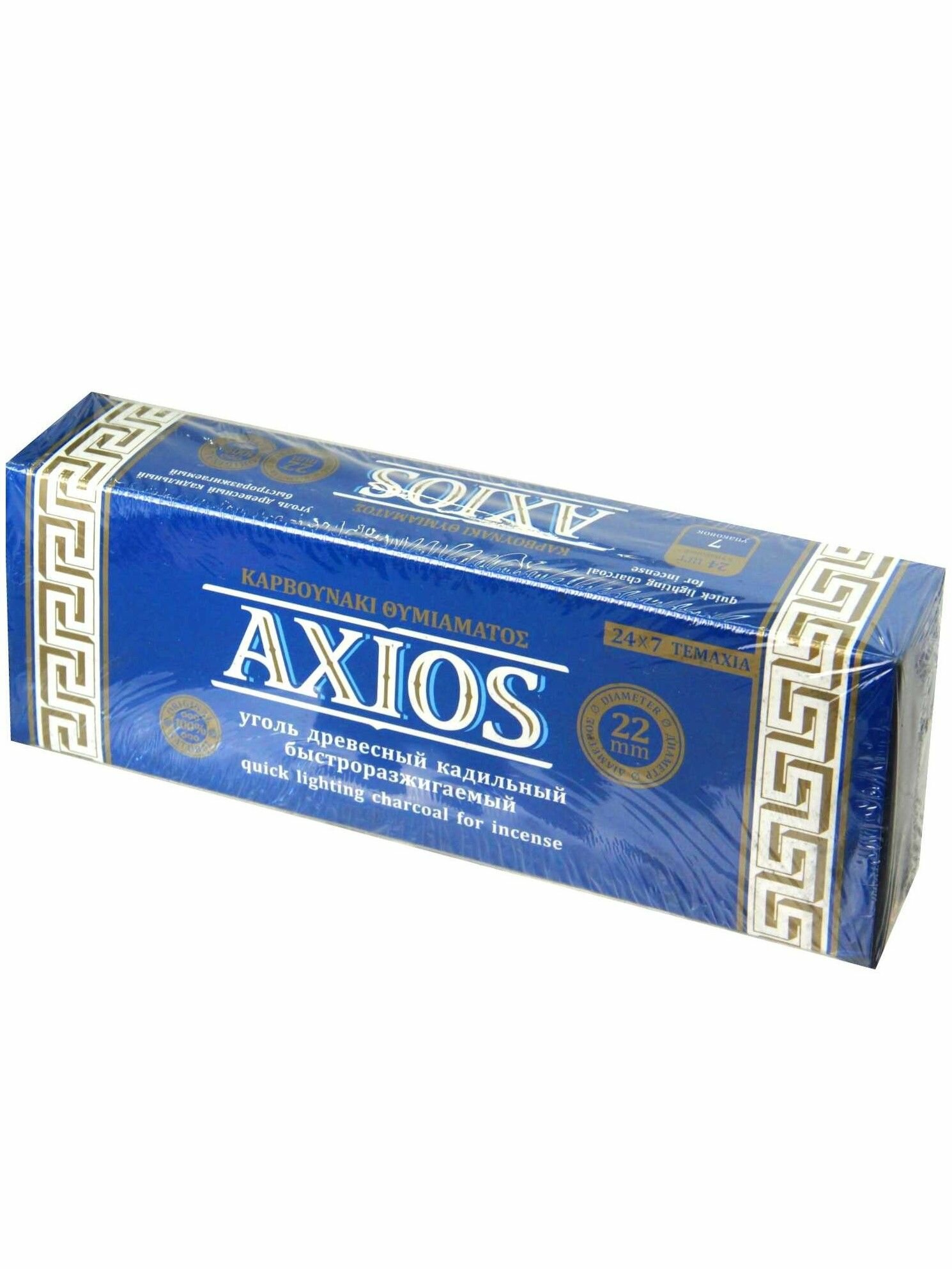 Уголь кадильный церковный Axios, диаметр 22 мм