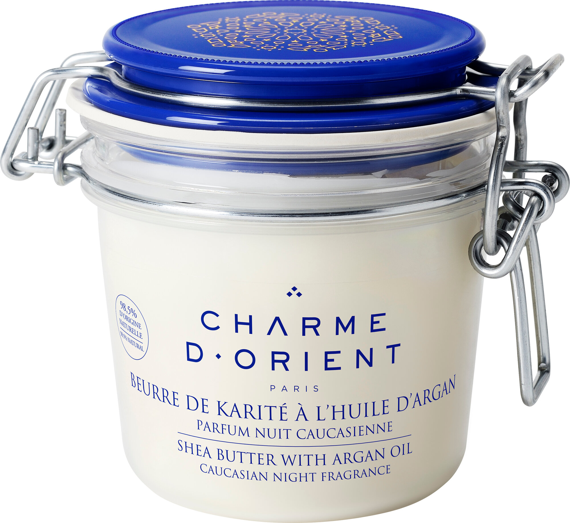 Charme d'Orient Масло карите с аргановым маслом "Арабская ночь" Shea Butter With Argan Oil Caucasian Night Fragrance 50+15ml+1 шт.