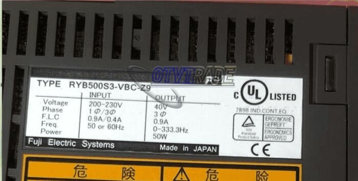 Модуль Fuji Servo drive RYB500S3-VBC-Z9