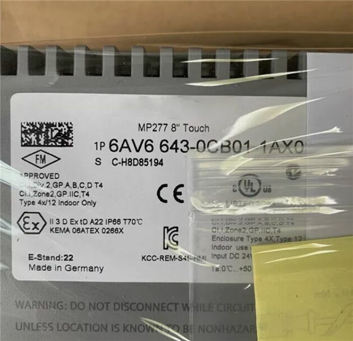 Модуль Siemens HMI 6AV6643-0CB01-1AX0 TOUCH MULTI PANEL 6AV6 643-0CB01-1AX0