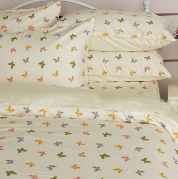 Набор подушек Colorful Butterfly 48x74 см, хлопковые чехлы из 60-нитевой сатина, премиум качество
