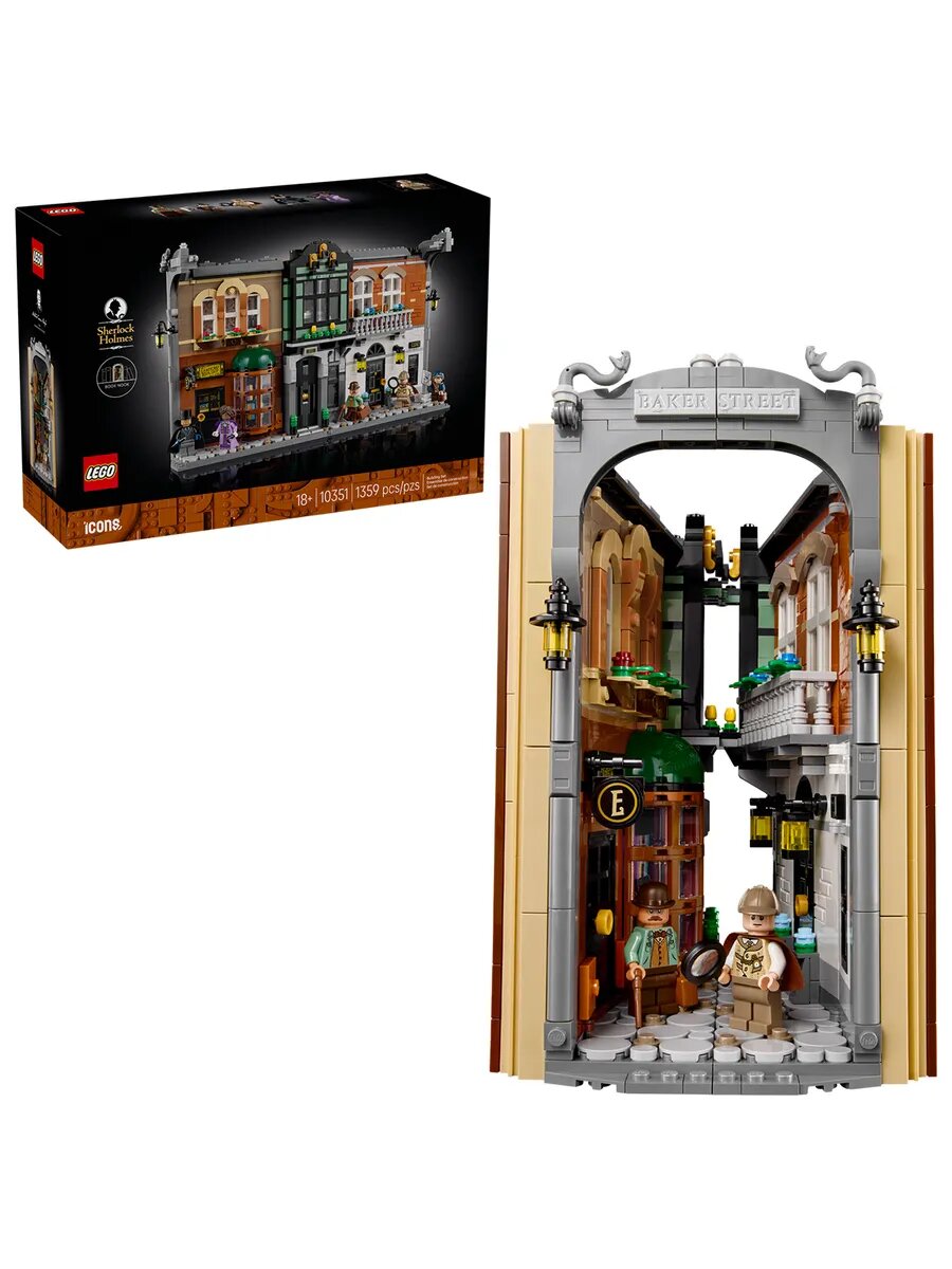 Конструктор LEGO Icons 10351 "Шерлок Холмс: Книжный Уголок", 1359 деталей