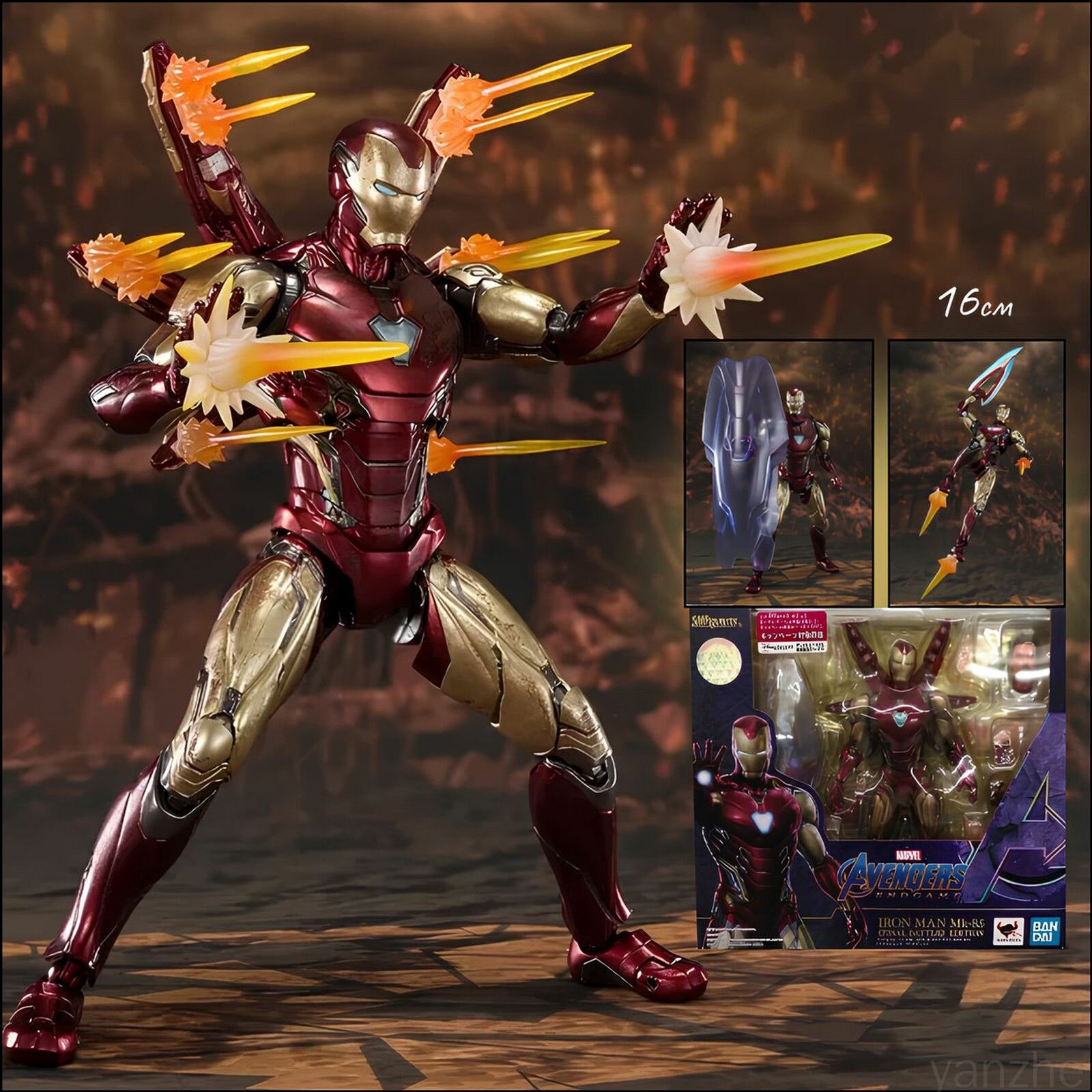 Фигурка Iron Man Mark 85 Final Battle Edition, 16 см, из эксклюзивной серии Марвел Мстители: Финал