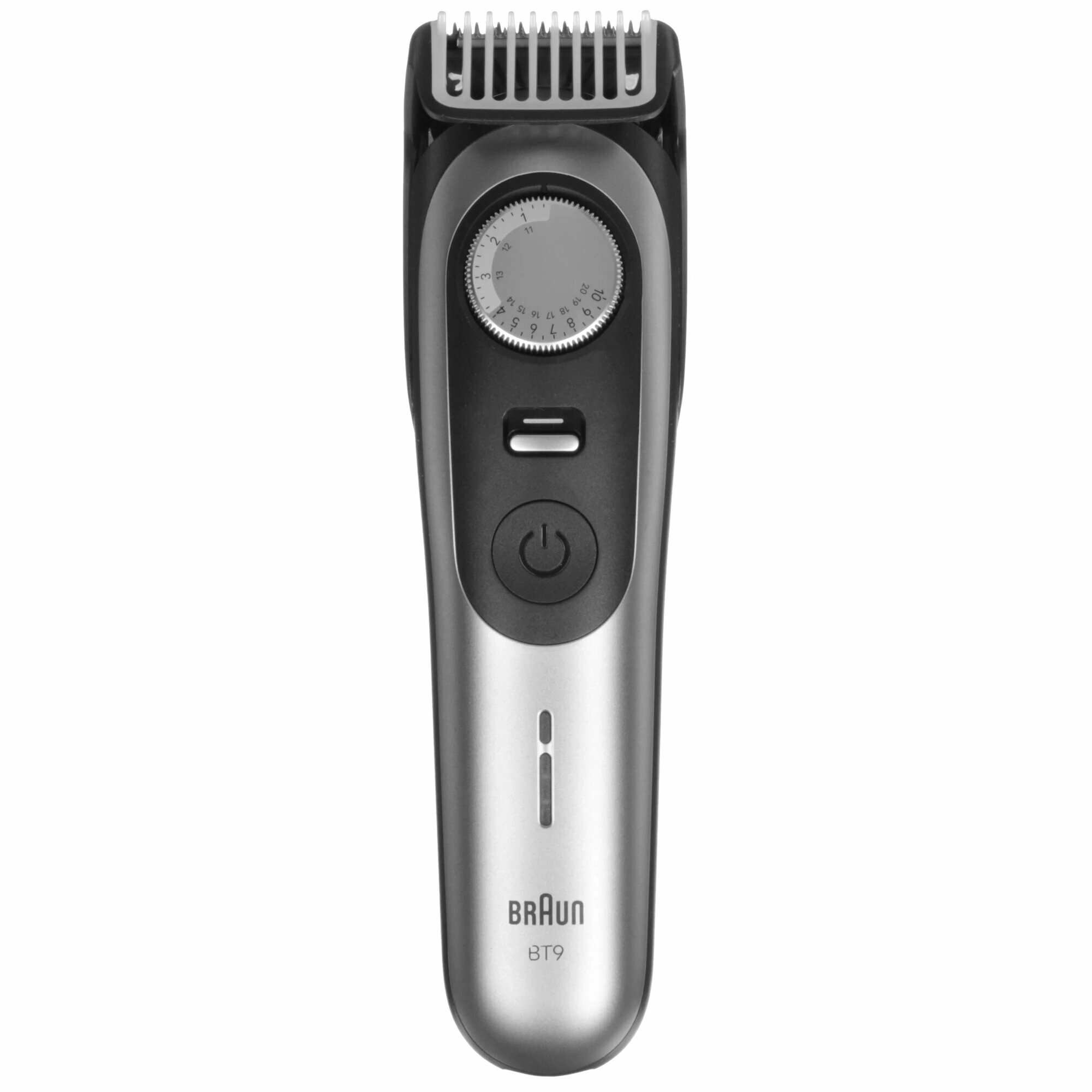Триммер Braun BT9520, для стрижки бороды и усов, нержавейка, черный