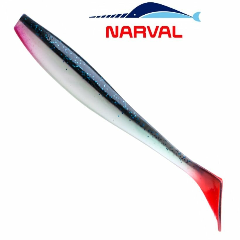 Приманка силиконовая Narval Choppy Tail 12cm цв. #021 Grimy / Виброхвост для джига на судака, щуку / Силикон Нарвал Чопи Тейл