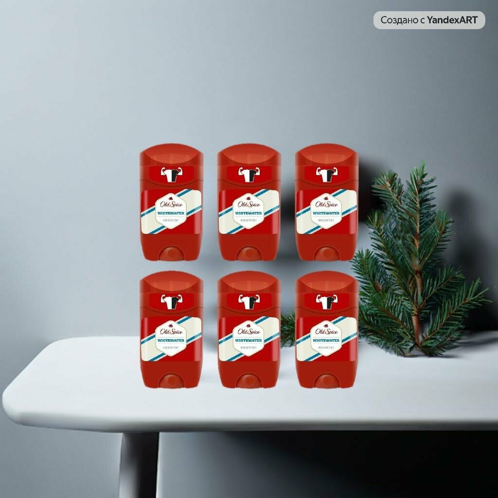 Дезодорант твердый Old Spice WhiteWater, стик, мужской, 50 мл, 6 шт