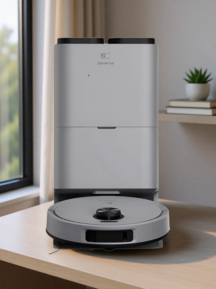 Робот-пылесос Polaris PVCRAC 7790 WI-FI IQ Home серый уборка - влажная, комбинированная, сухая, Wi-Fi, станция самоочистки