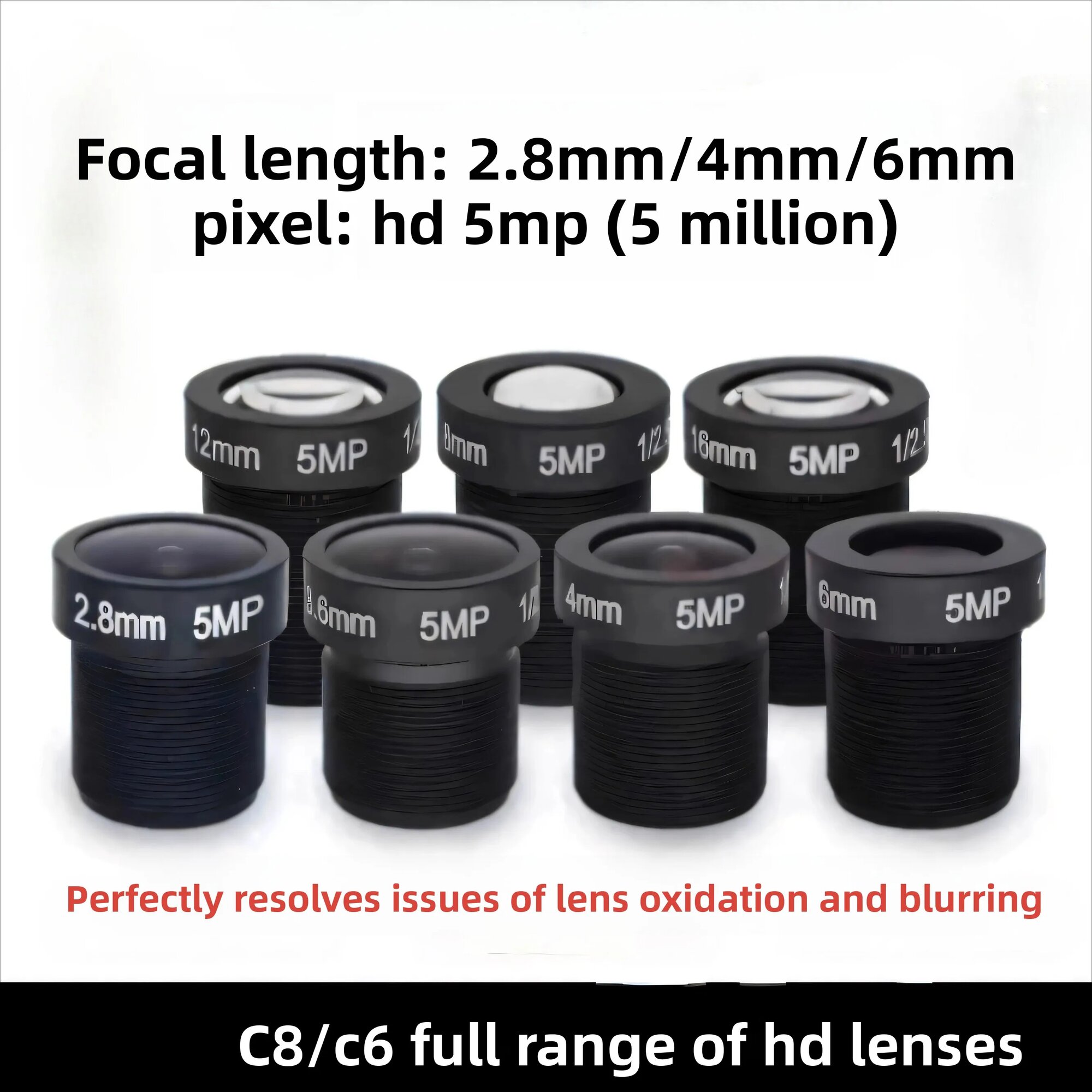 Объектив камеры 4mm 5MP для EZVIZ C8/C6