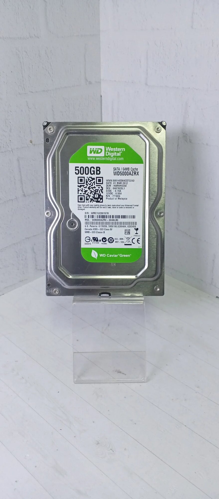 Жесткий диск Western Digital WD5000AZRX 500ГБ Green