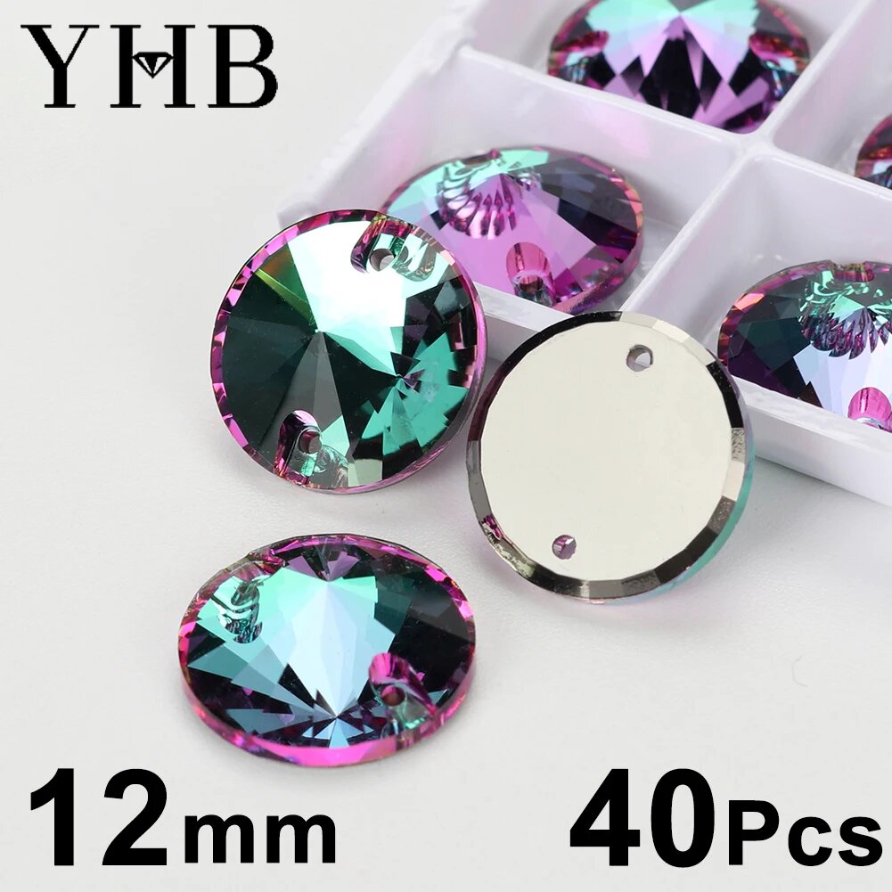 Стразы YHB 001HE Heliotrope XIRIUS Cosmic Drop Rivoli 12mm