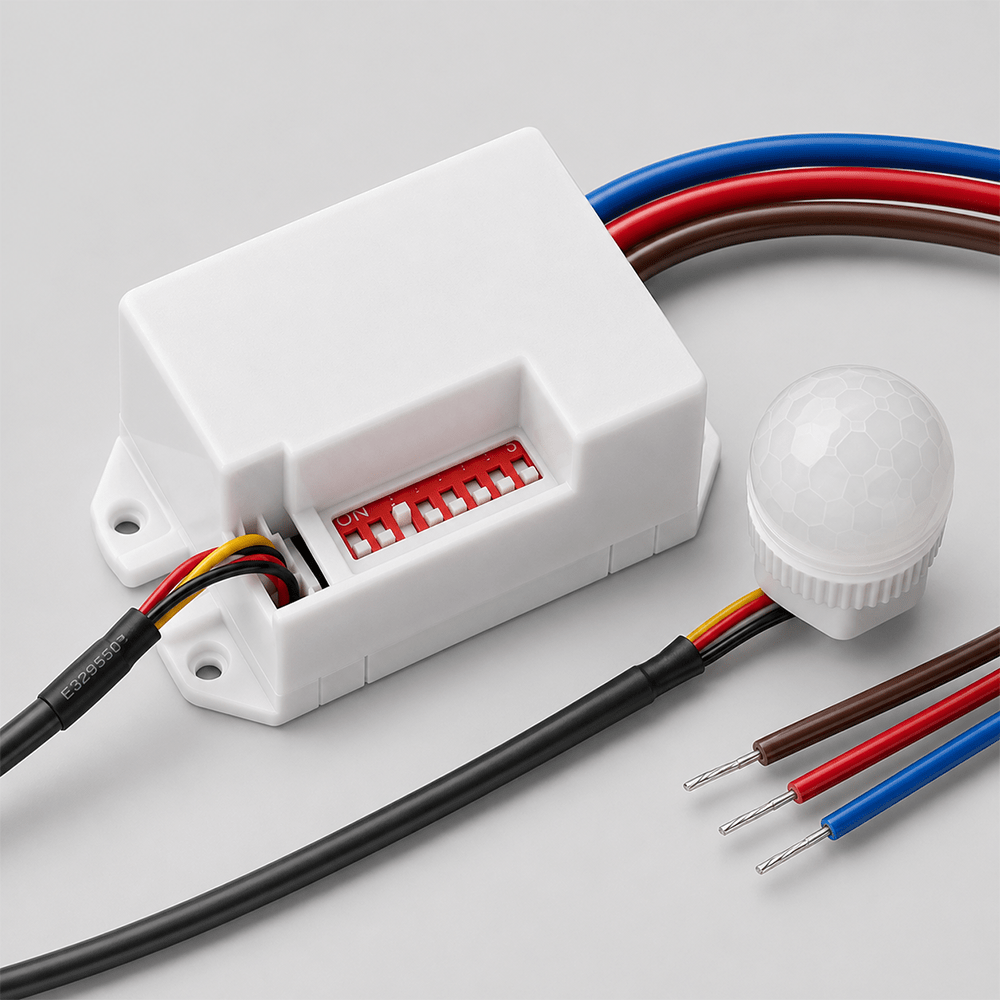 Датчик движения ShopLEDs ИК-датчик движения InRay-220V-800W (3-6м ,120°-360°, IP20)