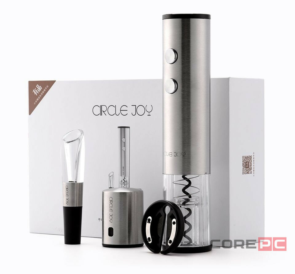 Винный набор Xiaomi Circle Joy 4 in 1 Set in a Gift Box CJ-TZ02 серебристый
