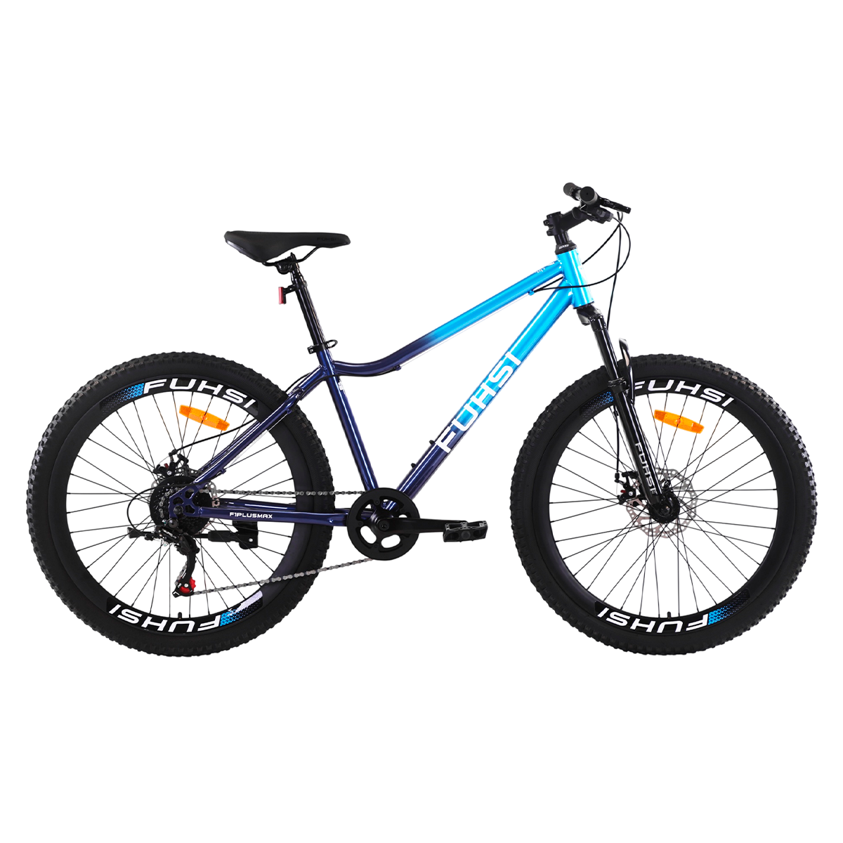 Горный велосипед BREND FUHSI ORIGINAL FU660, диаметр колес 26", 8 скоростей, рама сталь, синий
