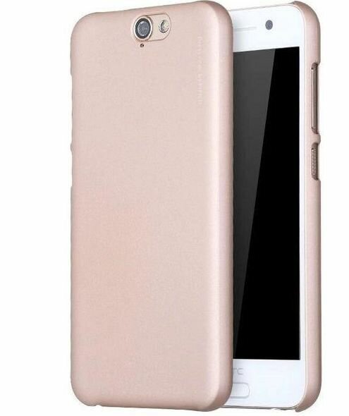 Чехол на HTC One A9, пластиковый серии Metallic, золотой