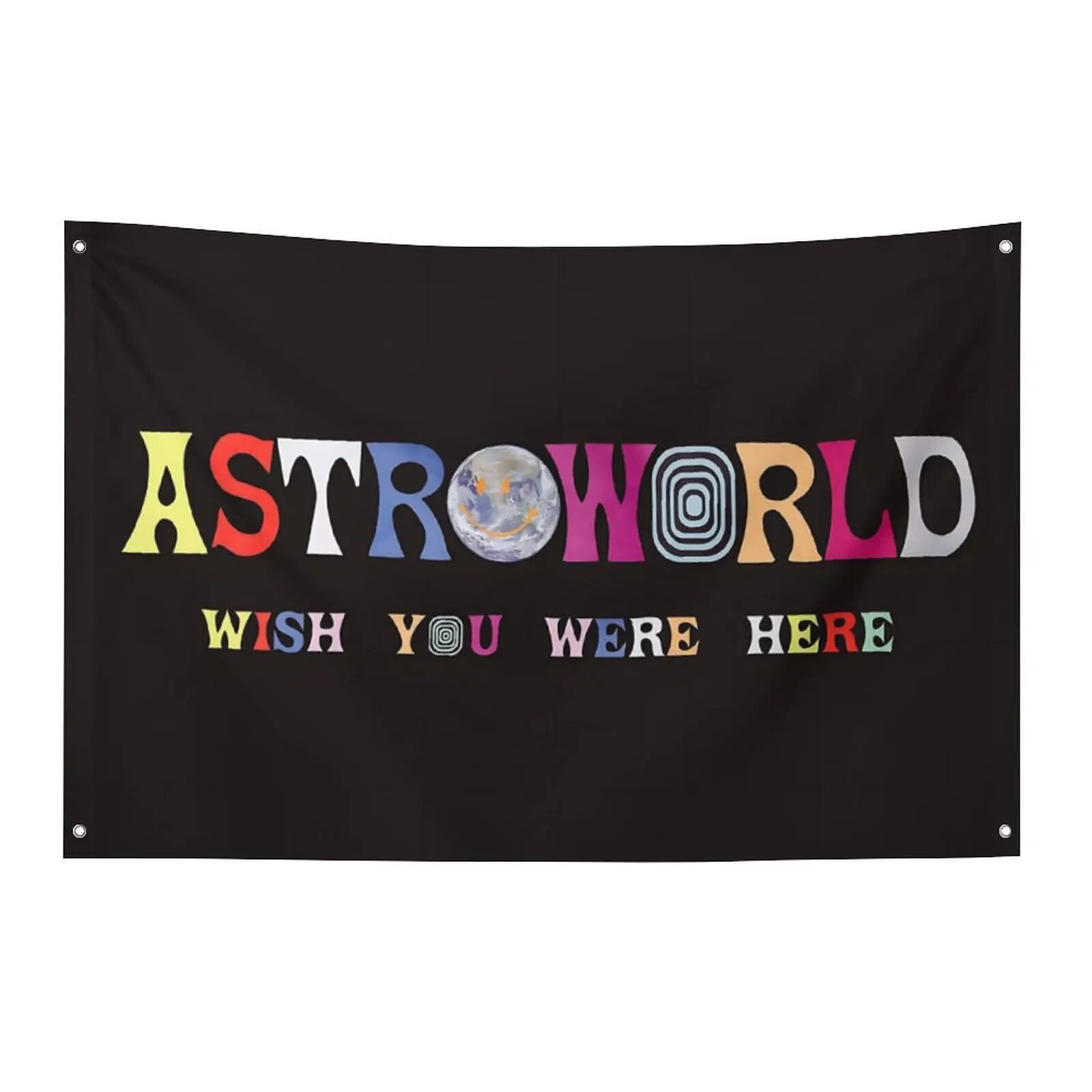 Astroworld Flag Черный 3x5 футов 90x150cm(35x59in)