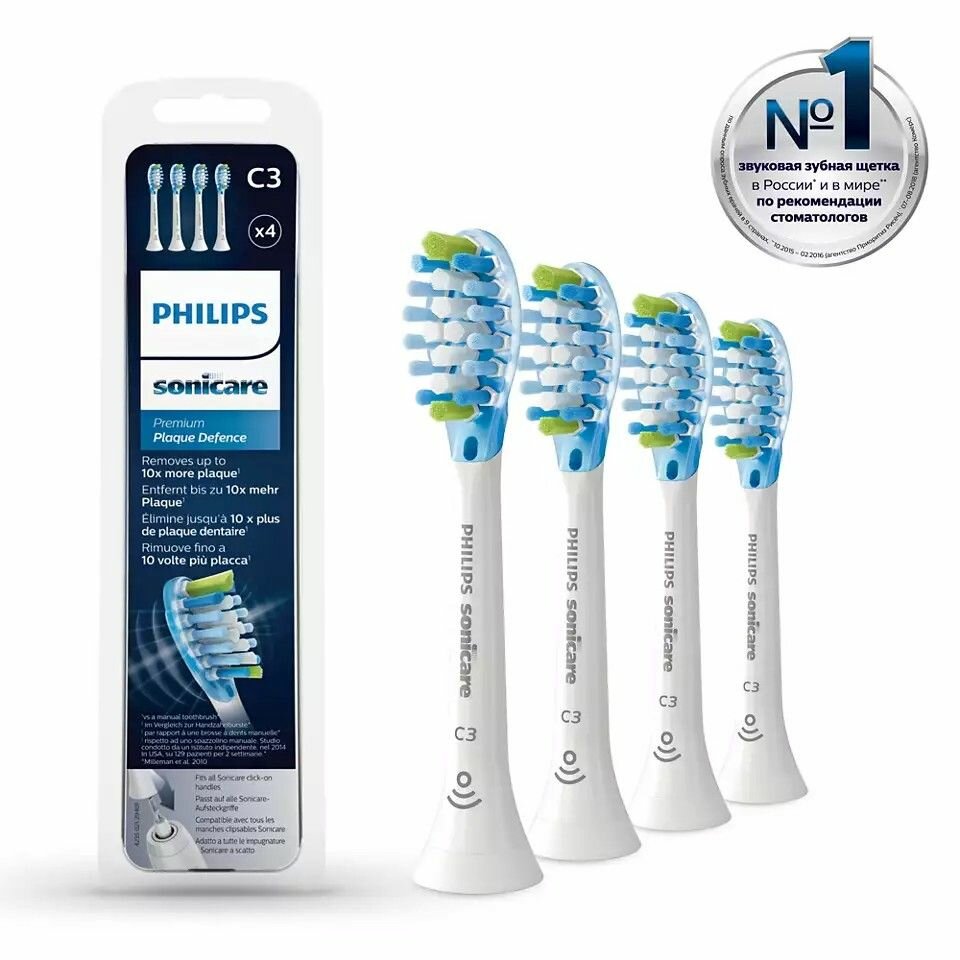 Philips Sonicare C3 Premium Plaque Defence Насадки для эффективного удаления налёта,12 шт
