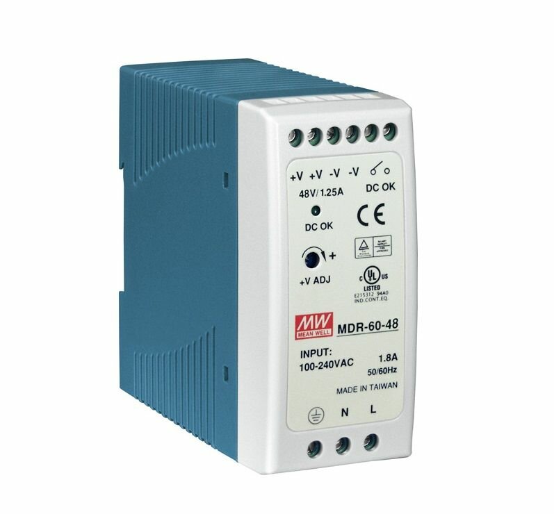 Блок питания БП MW MDR-60-48 60W 48V 2.5A на дин рейку
