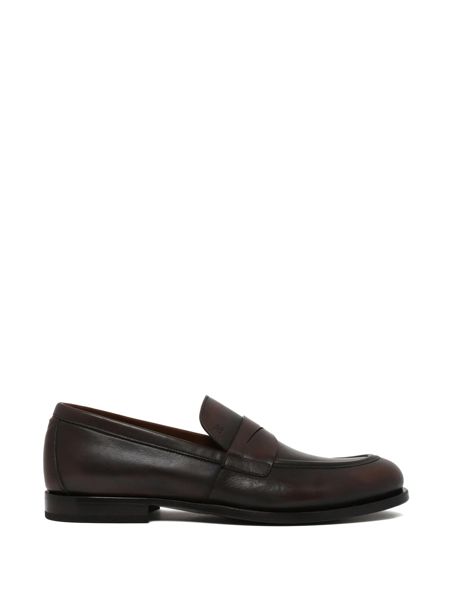 Лоферы British penny-slot almond-toe loafers