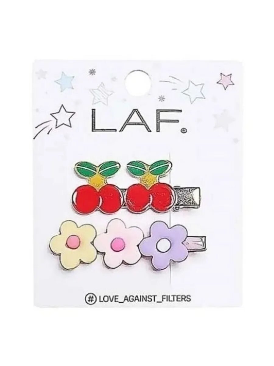 Зажимы детские LAF 2 шт в ассортименте (дизайн по наличию)
