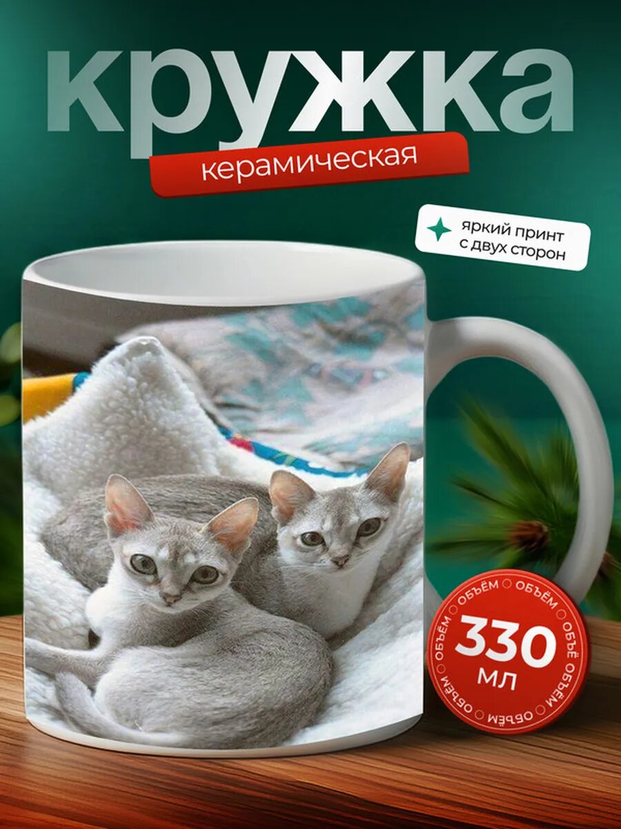Кружка Сингапурская кошка 21,