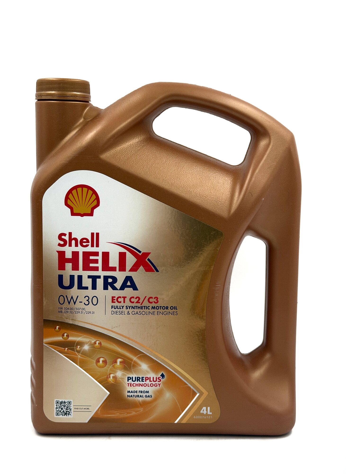 Масло моторное Shell Helix Ultra ECT C2/C3 0W-30, 4 литра, синт