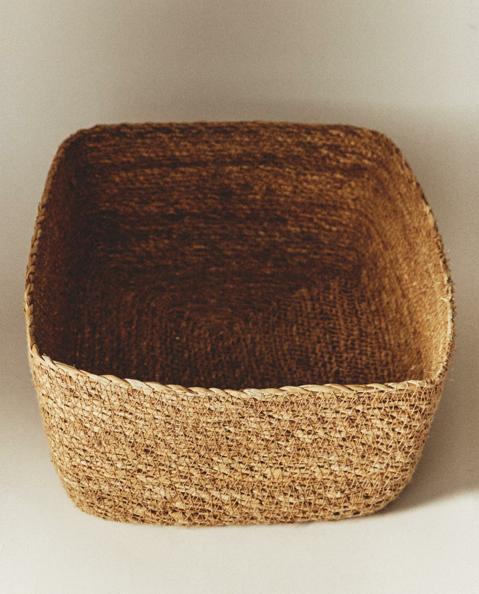 Прямоугольные корзины, 13 x 27 x 36 cm , beige. Бренд - Zara Home